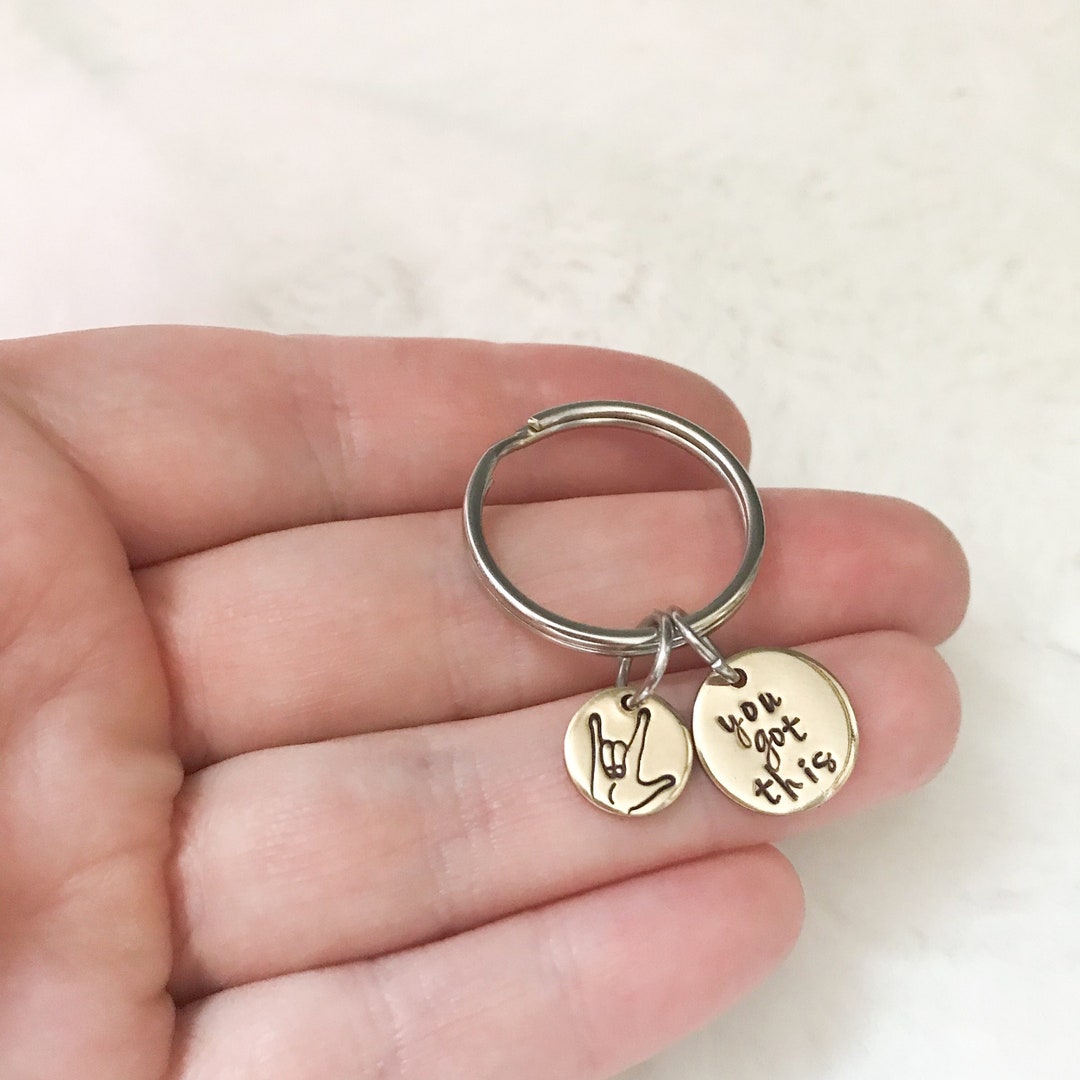 You Got This Keychain | Personalized Keychain | Custom Key Ring ...