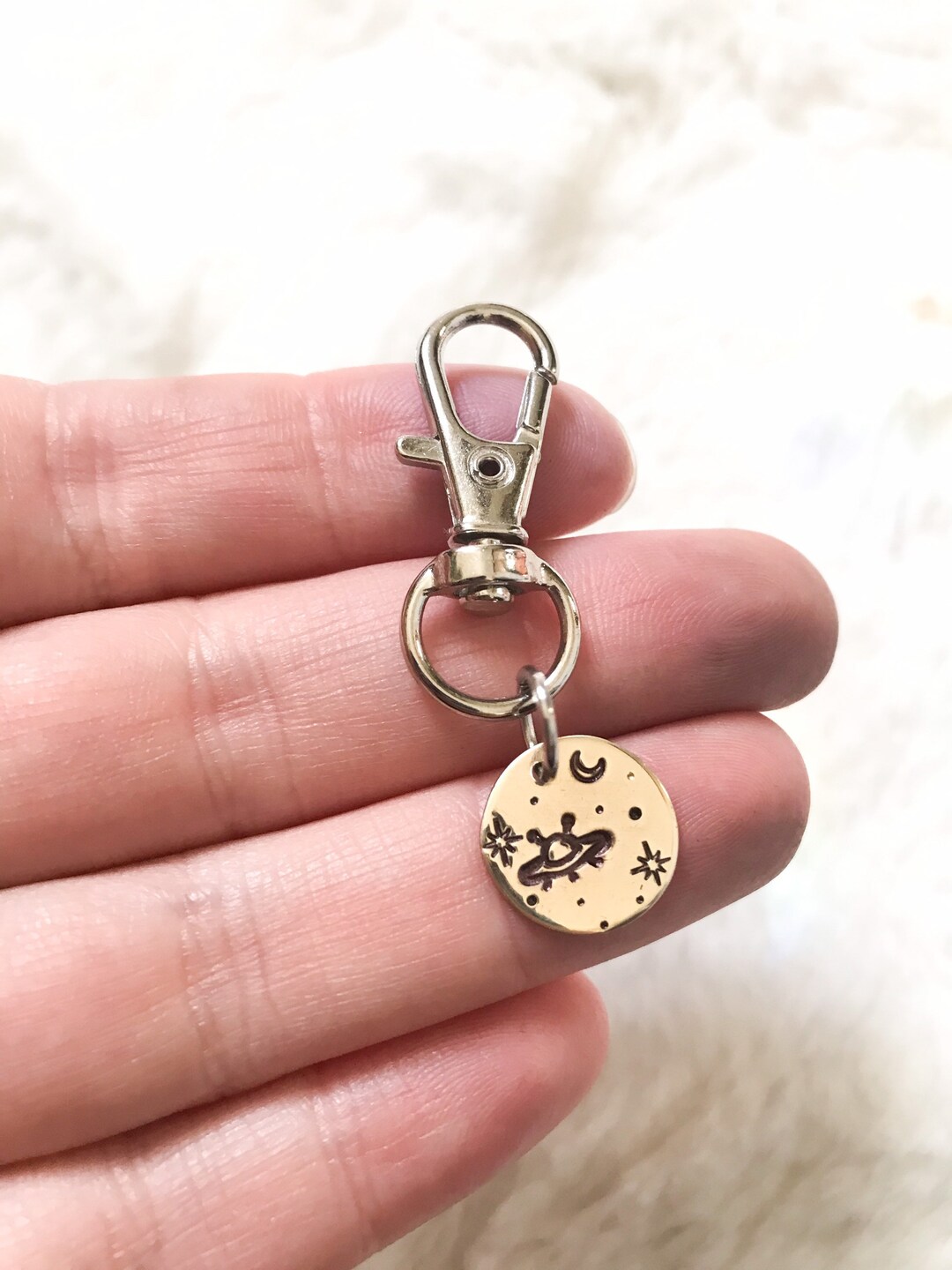 Ufo Dainty Keychain Personalized Keychain Custom Key Ring - Etsy