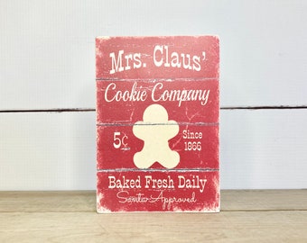 Mrs Claus Bakery Sign - Etsy