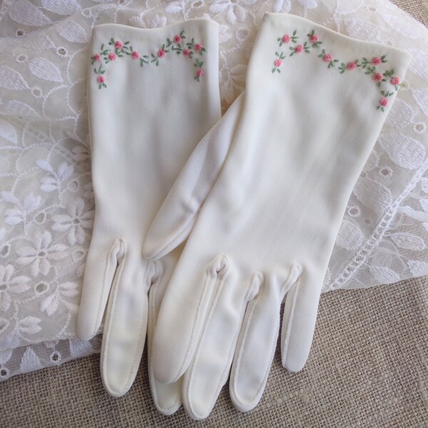Embroidered Gloves - Etsy