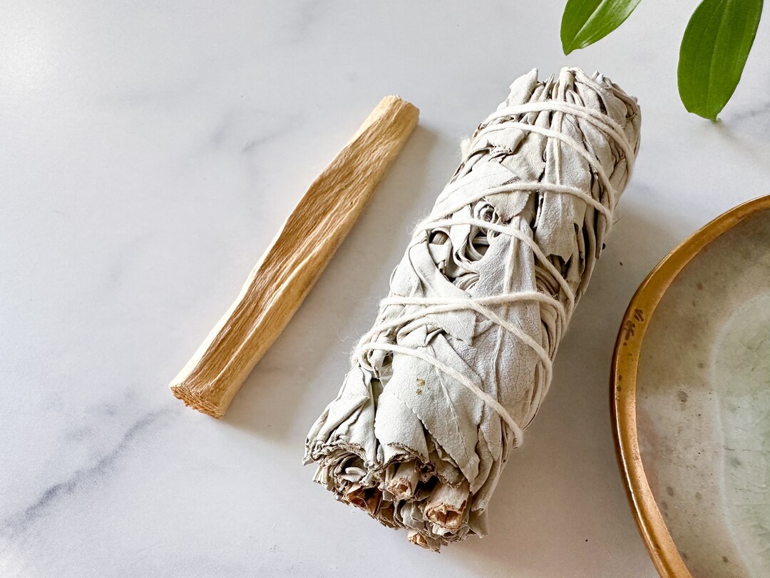 Smudge Duo | Smudge Kit With White Sage Bundle and Palo Santo Stick ...