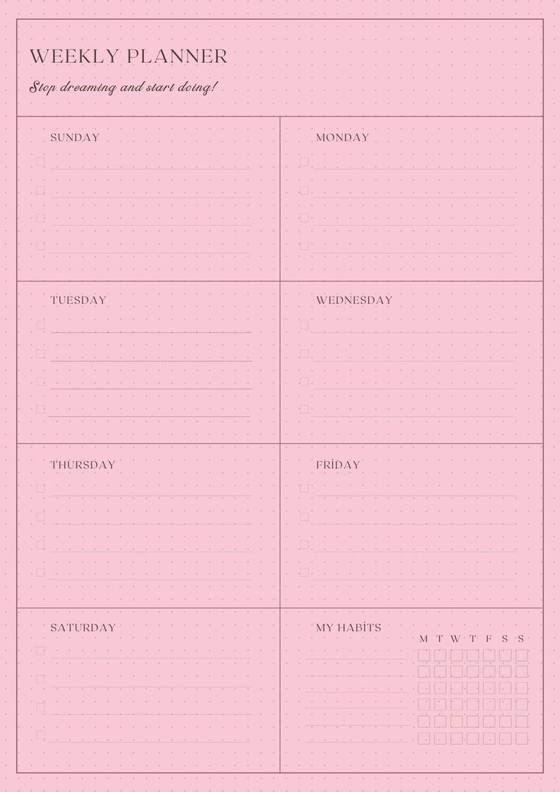 2026 Princess Digital Planner | Pink Goal, Habit, Budget Tracker ...