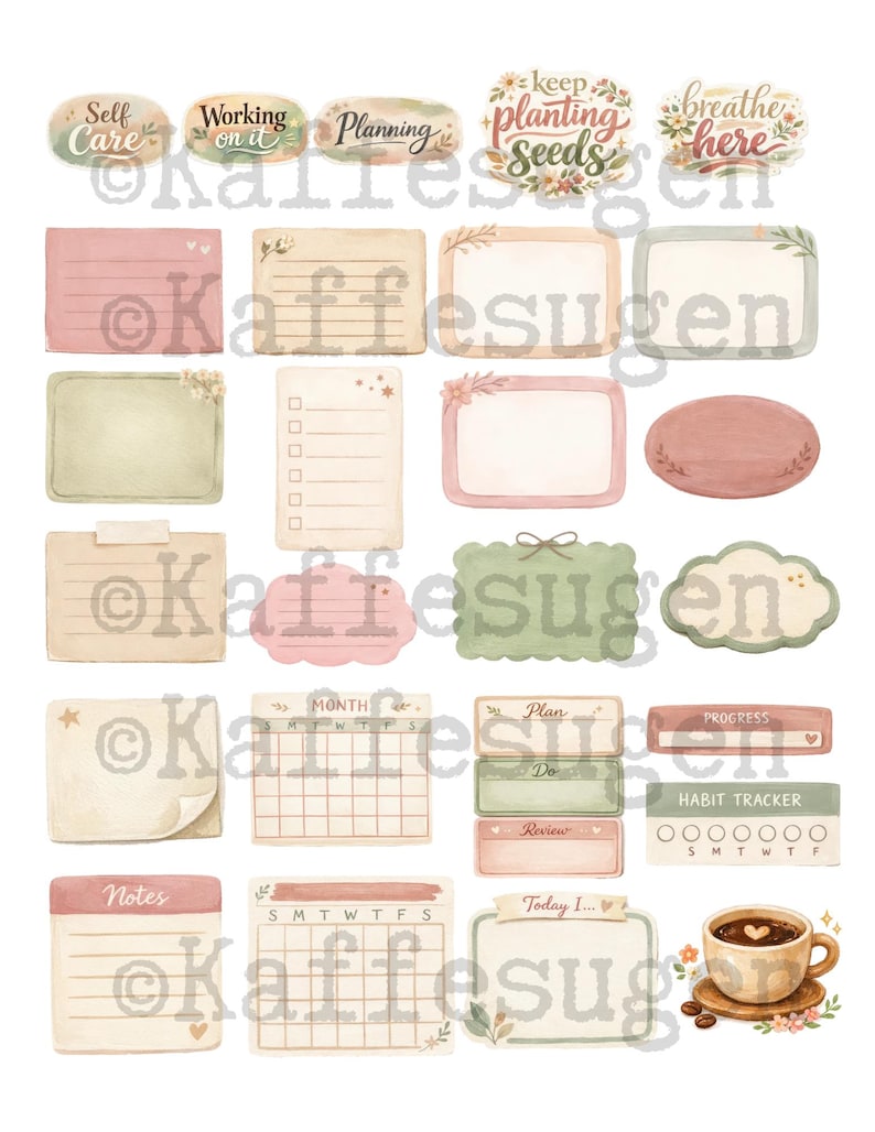 Journal stickers perfect for junk journaling, scrapbooking, card making ...