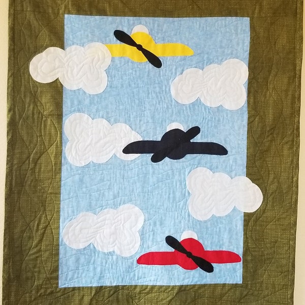 Airplane Quilt - Etsy