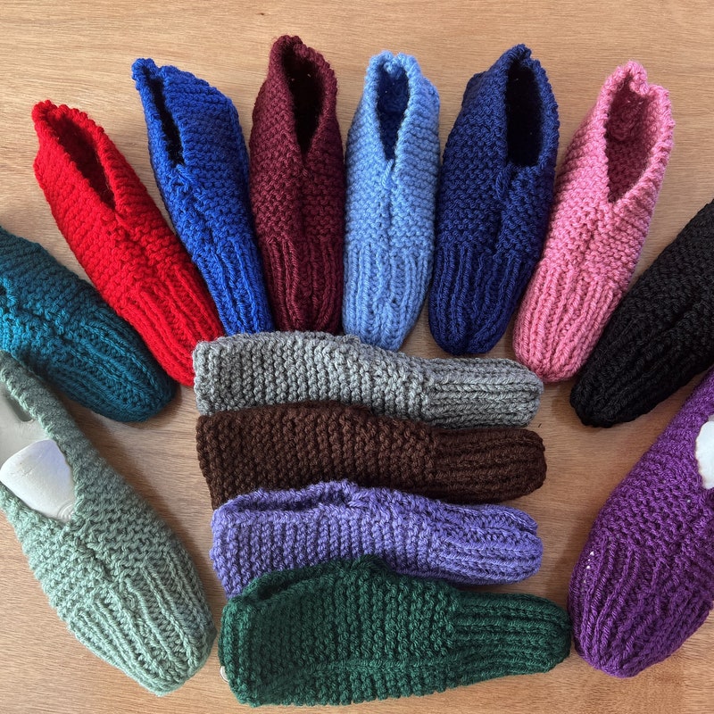 Handmade Yarn Slippers - Etsy