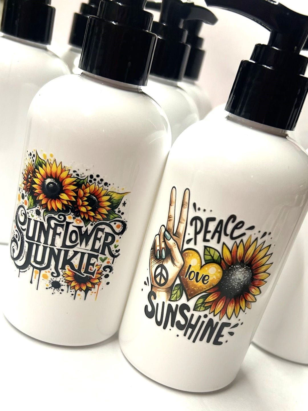 TWO 8 Oz Bottle's of Hand & Body Lotion - Sunflowers Bottles Lotion ...