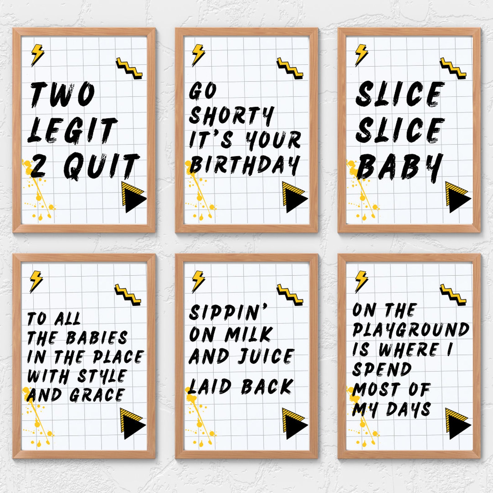 Two Legit 2 Quit Birthday Party Bundle - Editable Digital Downloads for ...