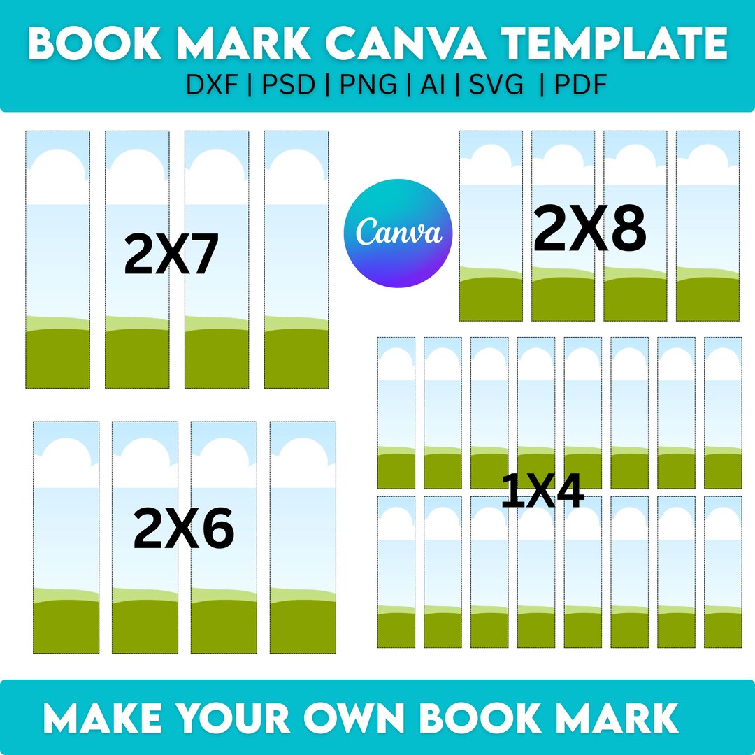 Canva Bookmark Template | Design Your Own Bookmarks | Bookmarks ...
