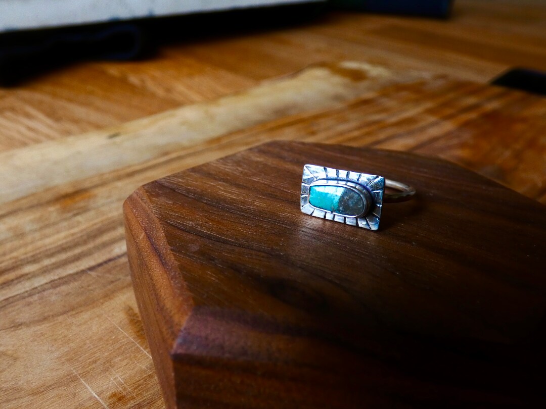 Sunburst Turquoise Ring - Etsy