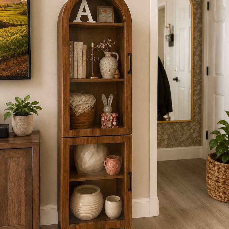 Curio Cabinet Arched - Etsy