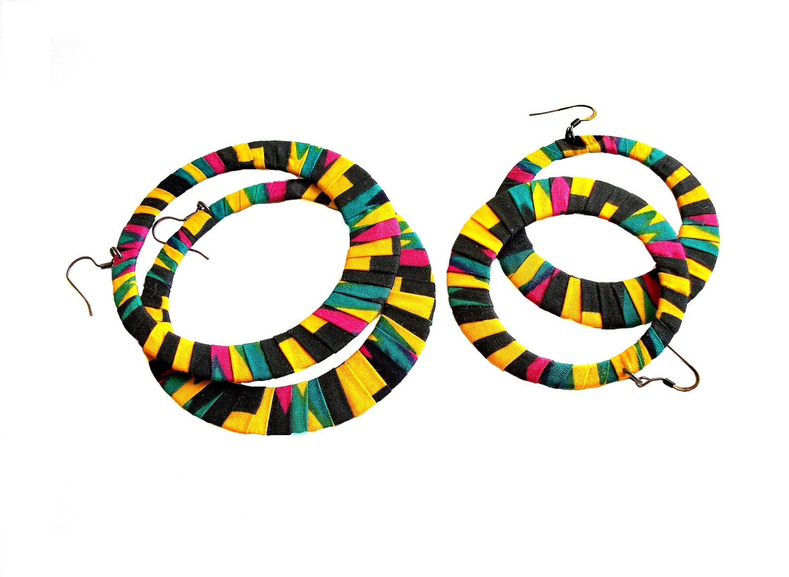 Button Fab - Traditional African Kente Print Fabric Buttons (wrapped ...