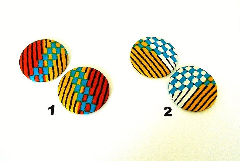 Button Fab Traditional Multi-color African Kente Print - Etsy