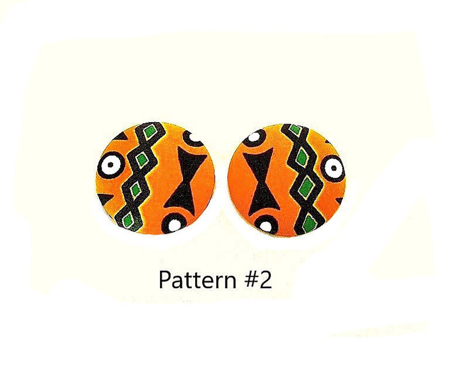 Button Fab - Traditional Multi-color African Kente Print Fabric Buttons ...