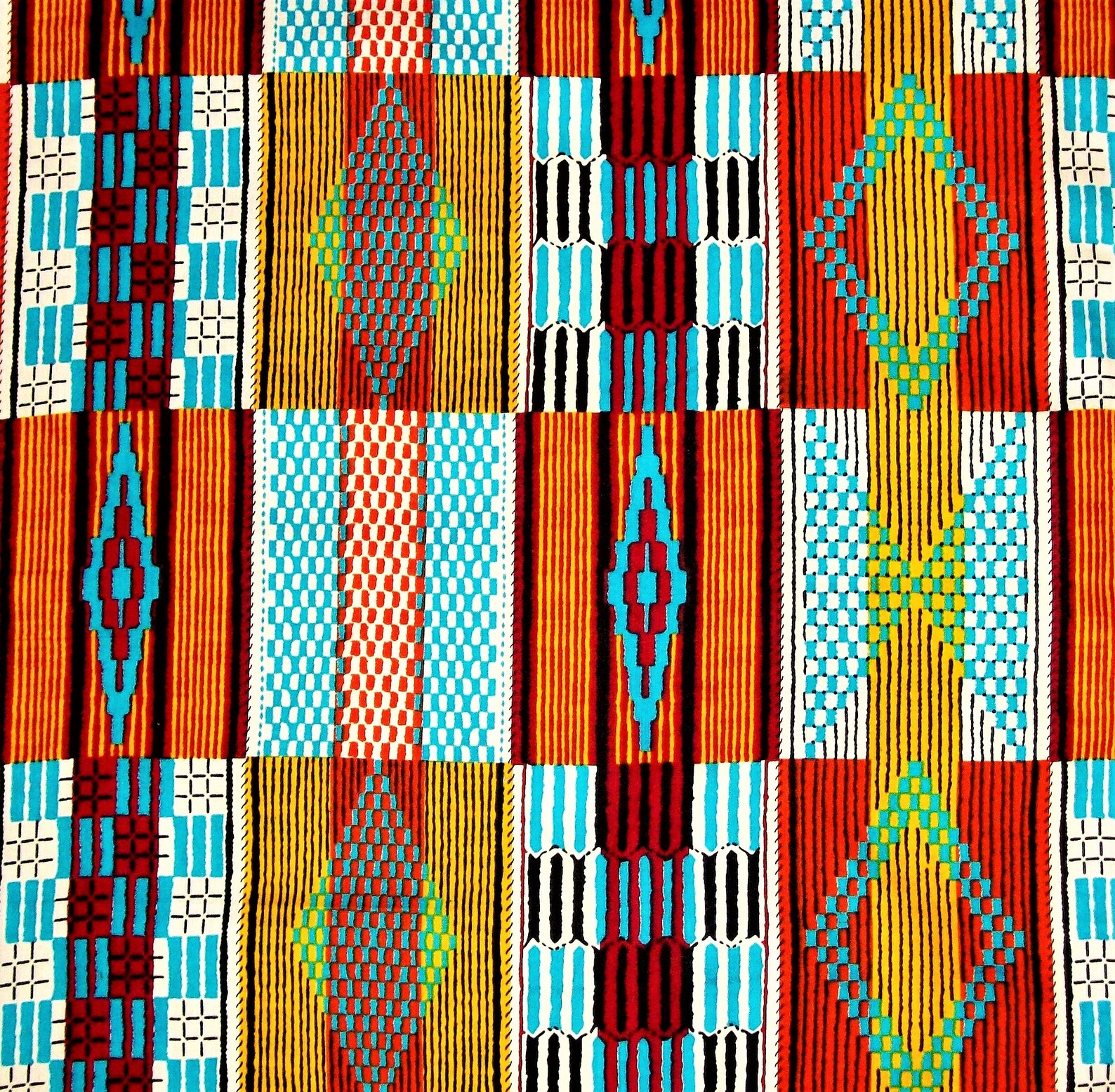 Button Fab Traditional Multi-color African Kente Print - Etsy