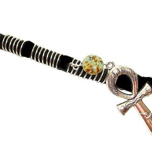 Dreadlock Jewelry - African Turquoise and Antique Silver-plated ...