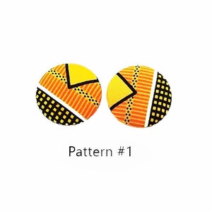 Button Fab - Traditional Multi-color African Kente Print Fabric Buttons ...
