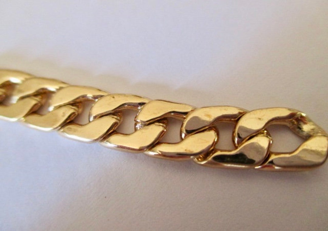 Chain Large Diamond Cut Heavy Gauge Gold Plated Iron Chain by the Foot ...