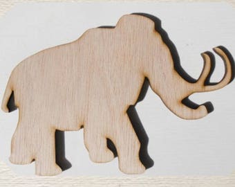 Wooly Mammoth Fabric Mammoths White Pattern by Juliabadeeva Wooly ...