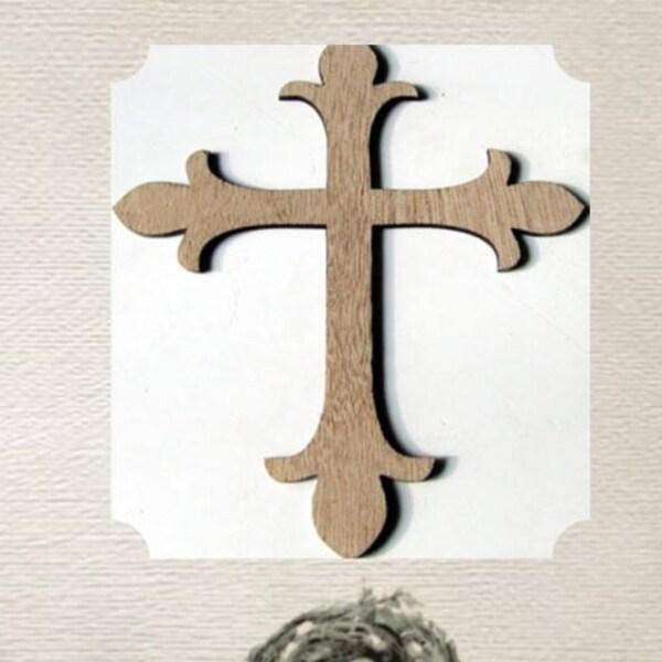 Cross Outline Shape, MULTIPLE SIZES, Orthodox Cross, Laser Cut ...