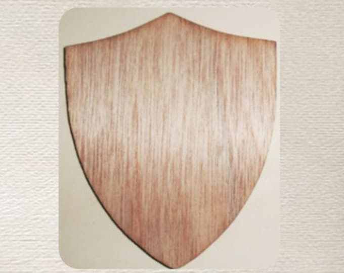 Shield large Wood Cut Out Laser Cut - Etsy