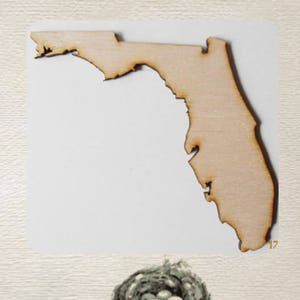 Florida State large Wood Cut Out Laser Cut | Etsy