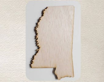 Laser Cut State Map Mississippi | Etsy