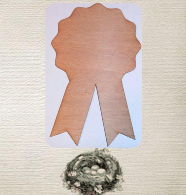 Award, Ribbon, Blue Ribbon - (large ) Wood Cut Out - Laser Cut - Etsy