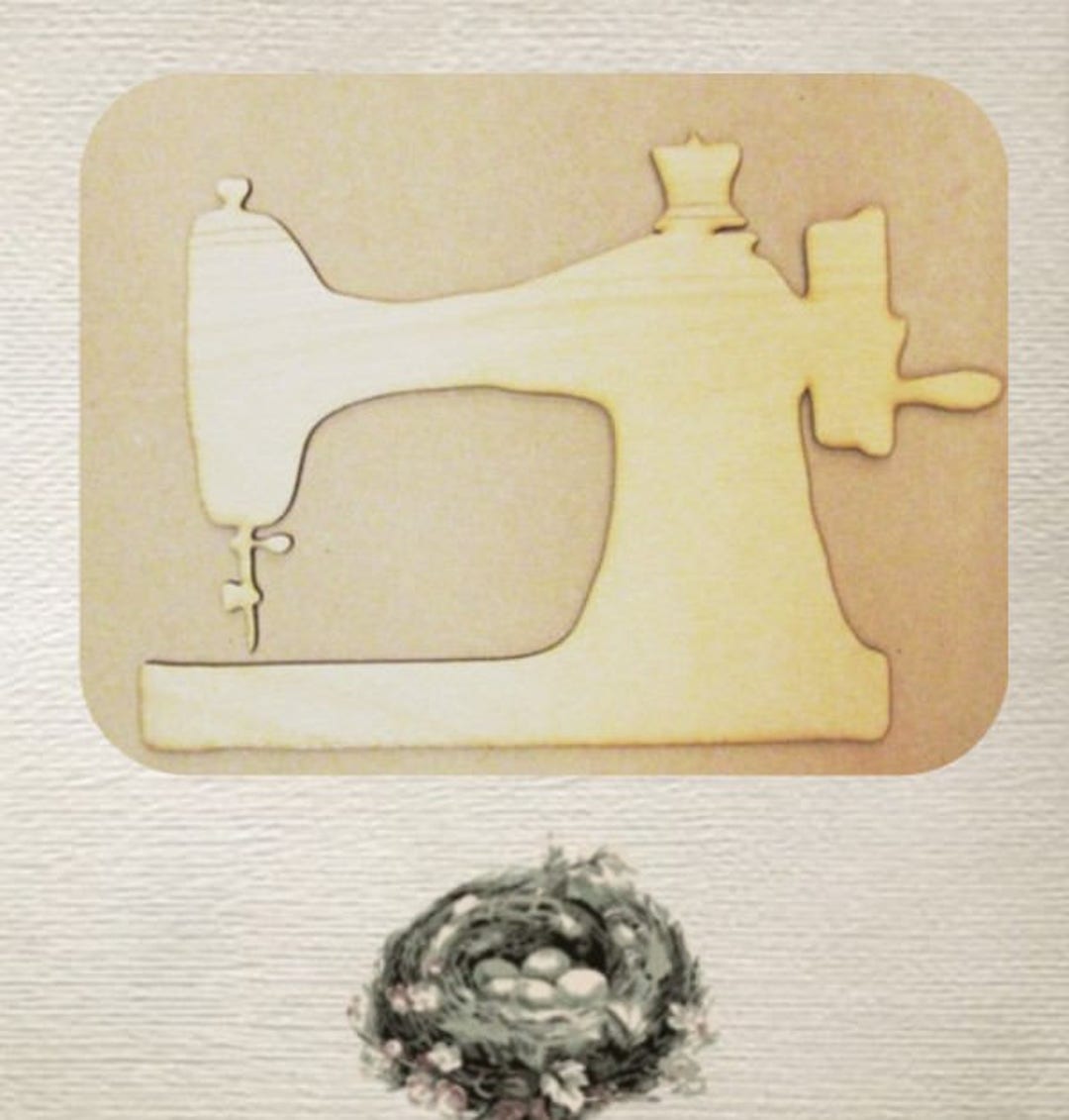 Sewing Machine Wood Cut Out - Laser Cut - Etsy