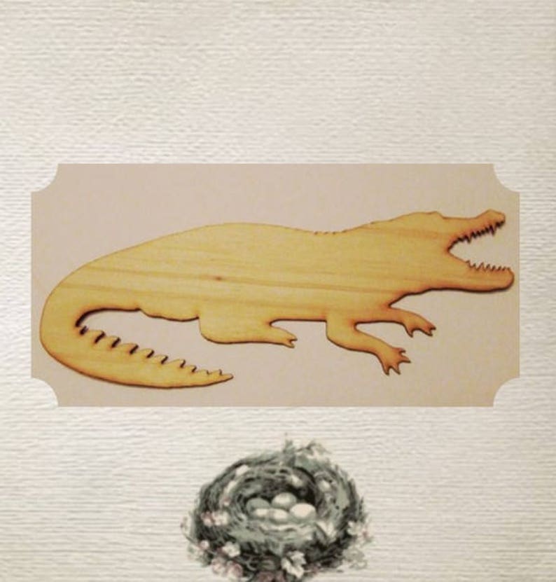 Alligator / Gator / Crocodile Wood Cut Out Laser Cut | Etsy