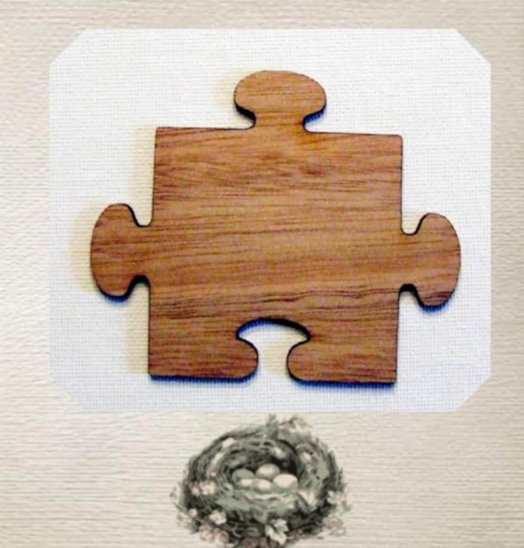 Puzzle Piece Wood Cut Out - Laser Cut - Etsy