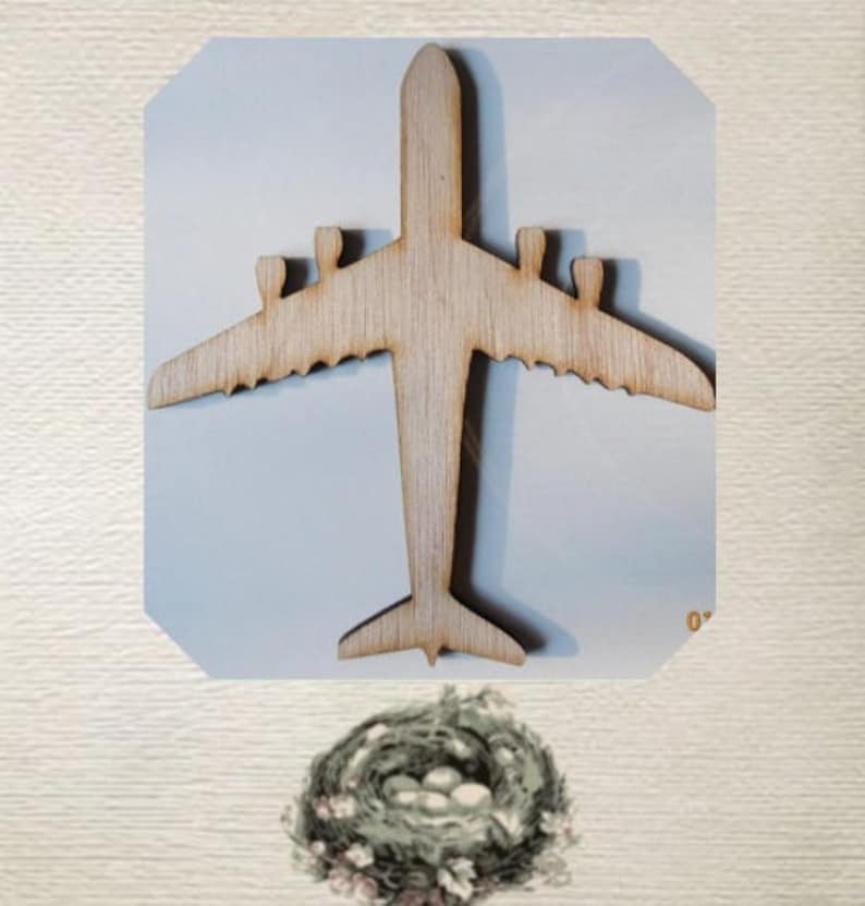 Airplane/jet Wood Cut Out - Laser Cut - Etsy