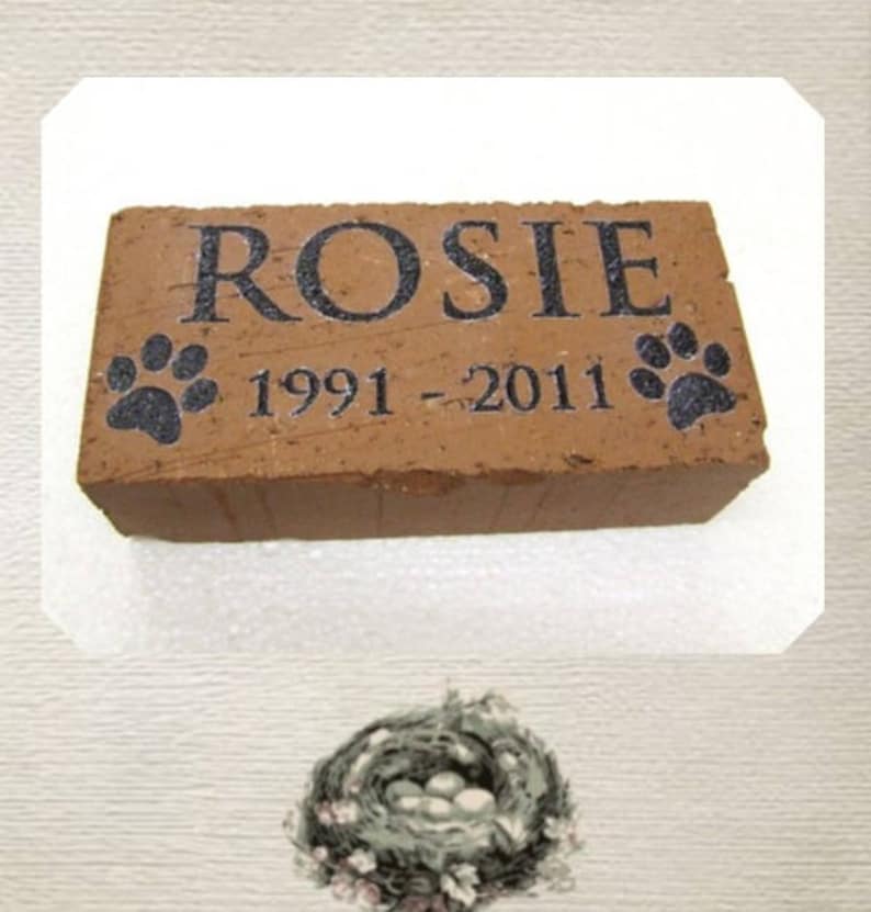 Laser Engraved Brick / Memorial / Tree Marker / New - Etsy