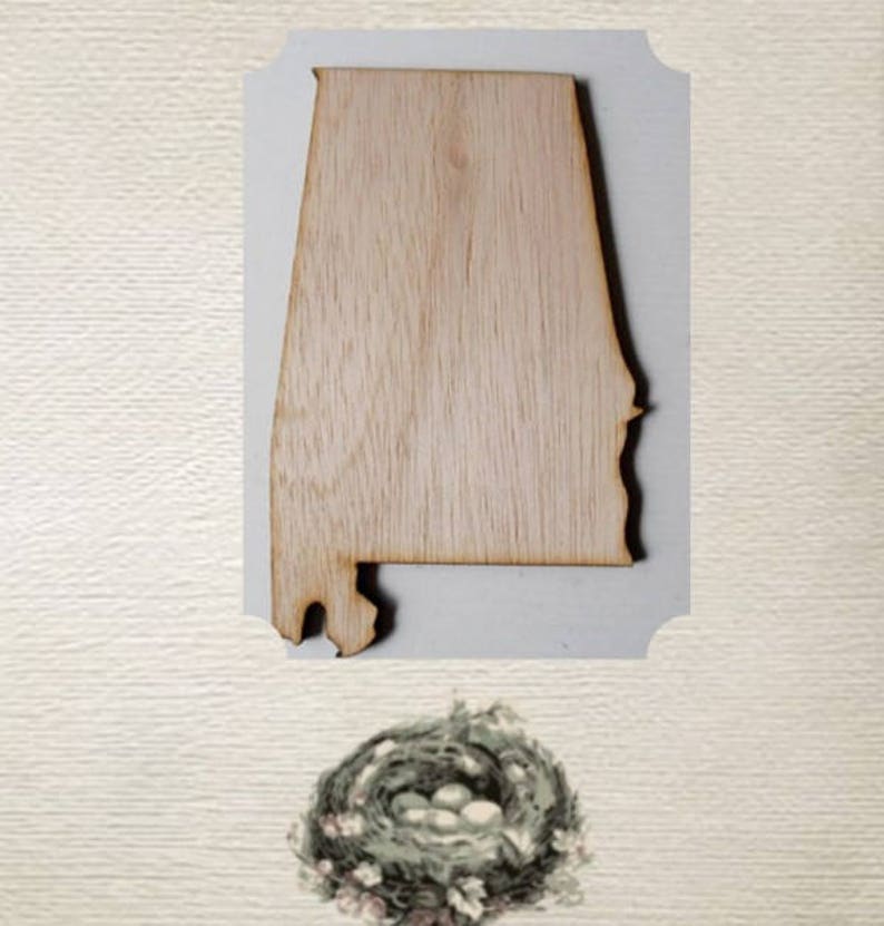 Alabama State large Wood Cut Out Laser Cut - Etsy