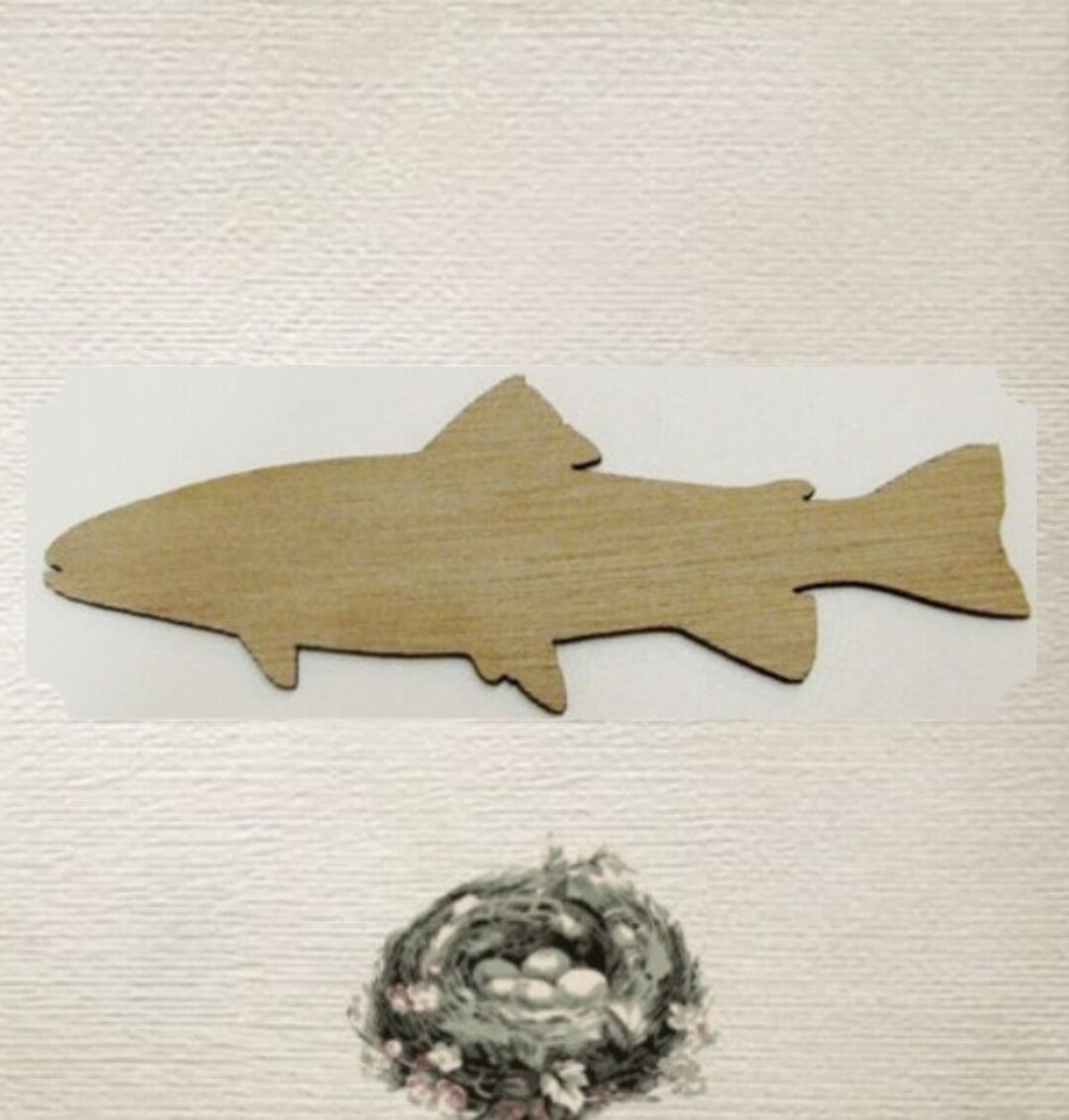 Fish Cut Out (medium) Laser Cut Wood - Etsy