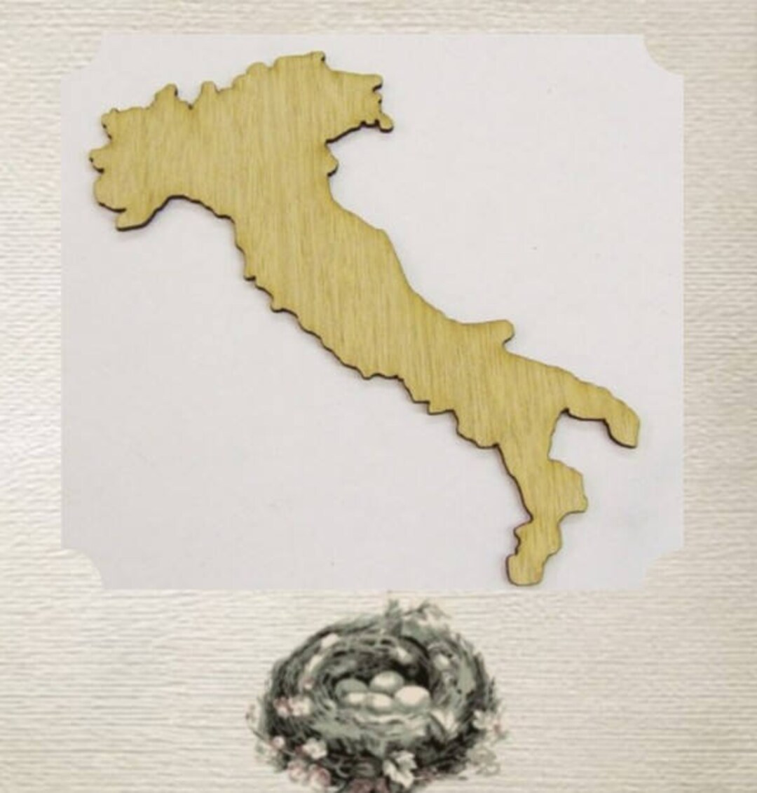 Italy (small) Wood Cut Out - Laser Cut - Etsy