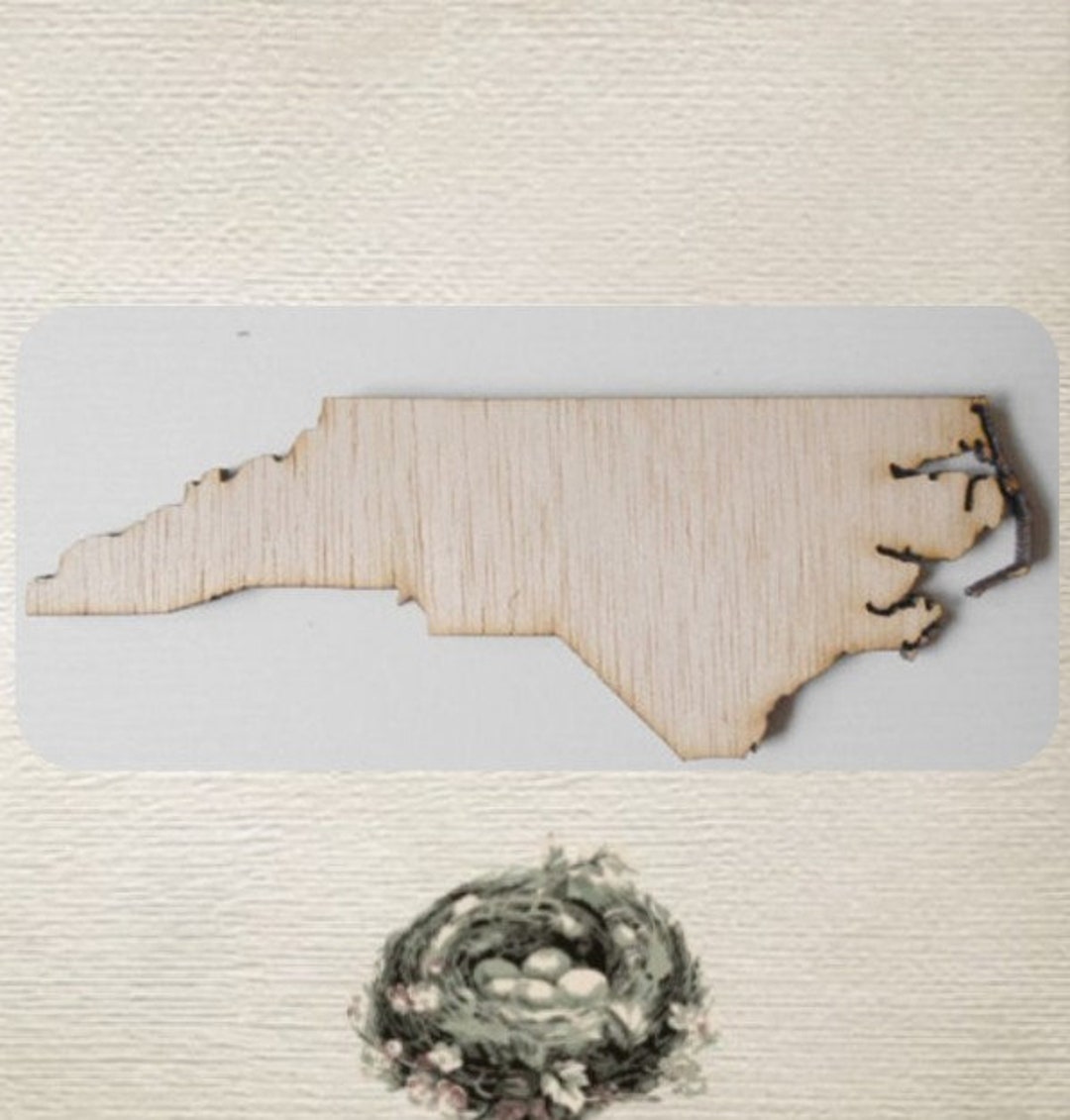 North Carolina State (large) Wood Cut Out - Laser Cut - Etsy