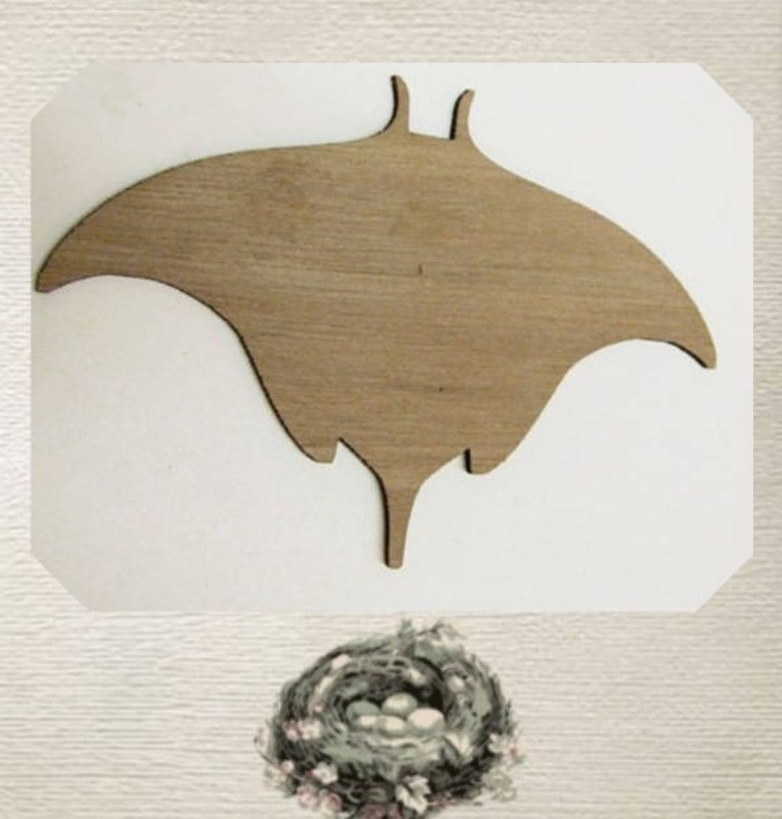 Sting Ray / Manta Ray / Ocean Wood Cut Out Laser Cut | Etsy