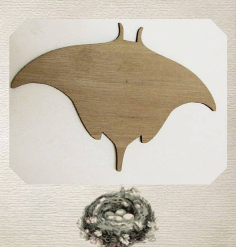 Sting Ray / Manta Ray / Ocean Wood Cut Out - Laser Cut - Etsy