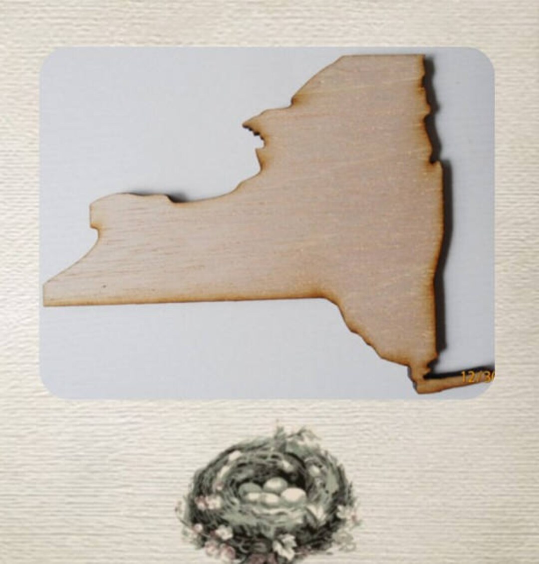 New York State (medium) Wood Cut Out - Laser Cut - Etsy