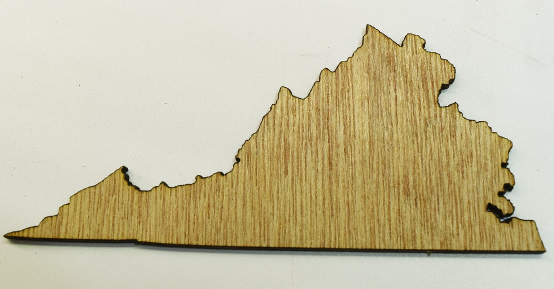 Virginia State ( Small) Wood Cut Out - Laser Cut - Etsy