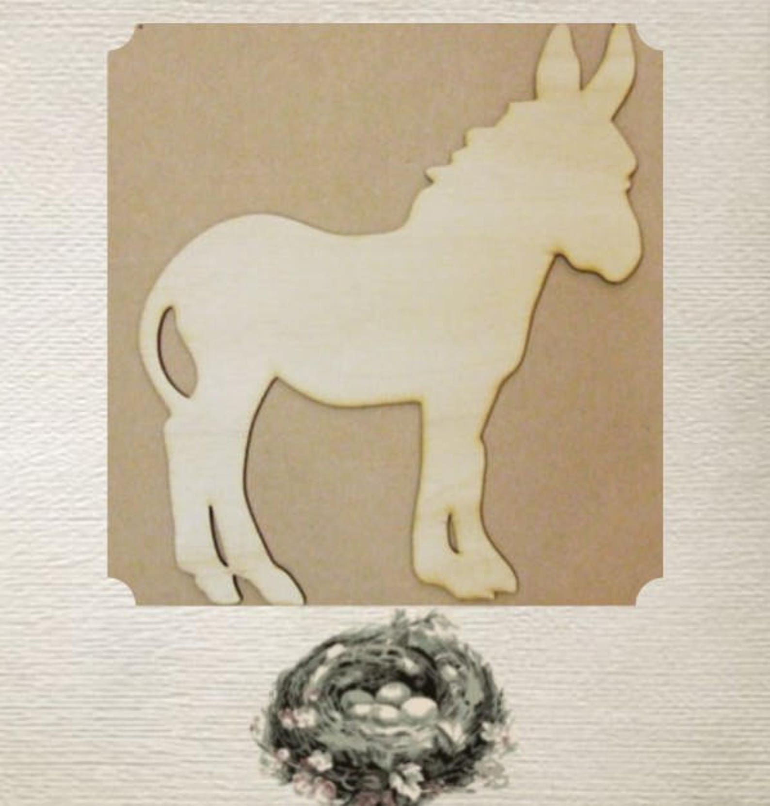 Donkey / Mule Wood Cut Out Laser Cut - Etsy