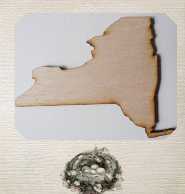 New York State (large) Wood Cut Out - Laser Cut - Etsy