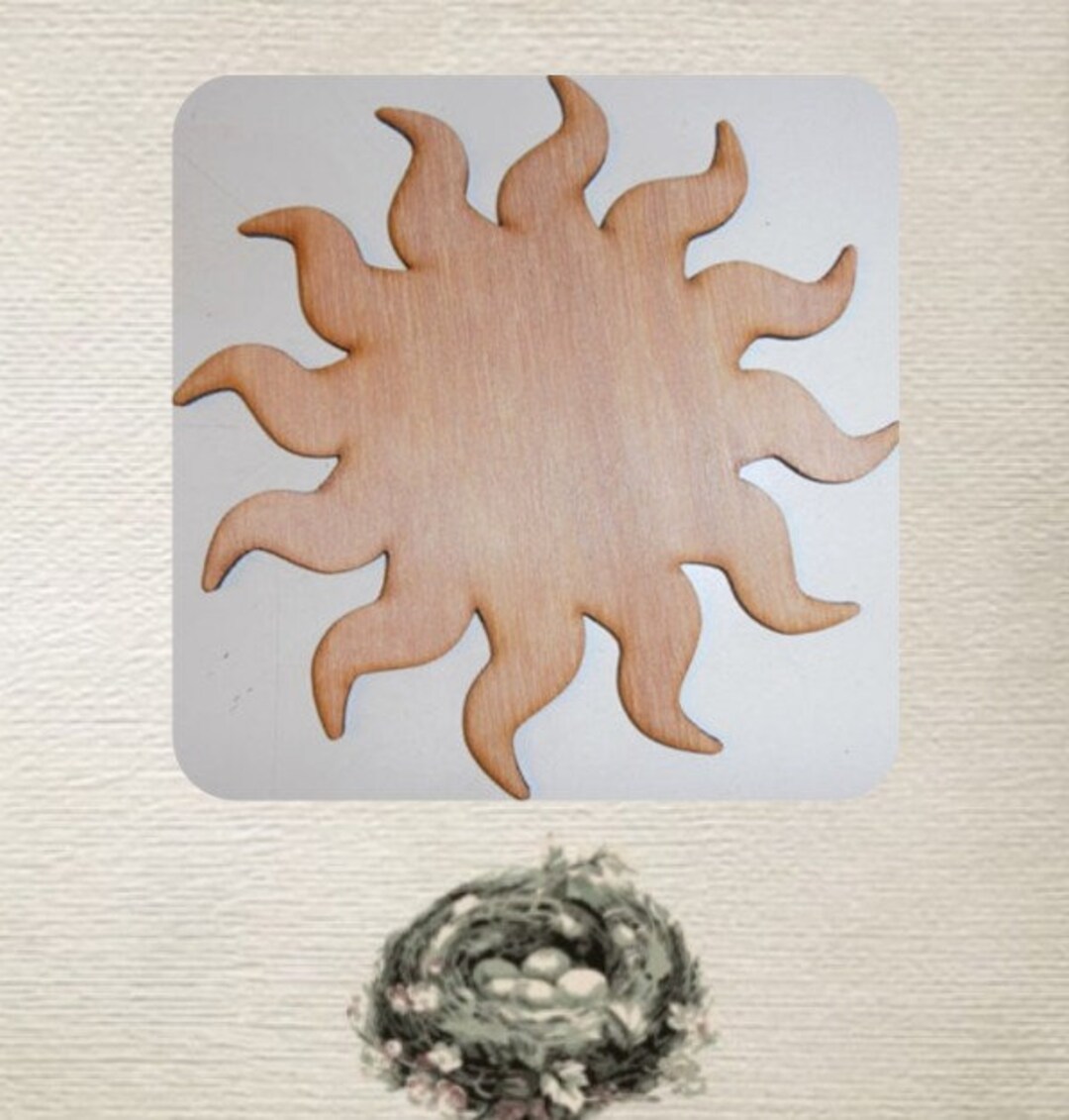 Sun / Sunshine (medium) Wood Cut Out - Laser Cut - Etsy