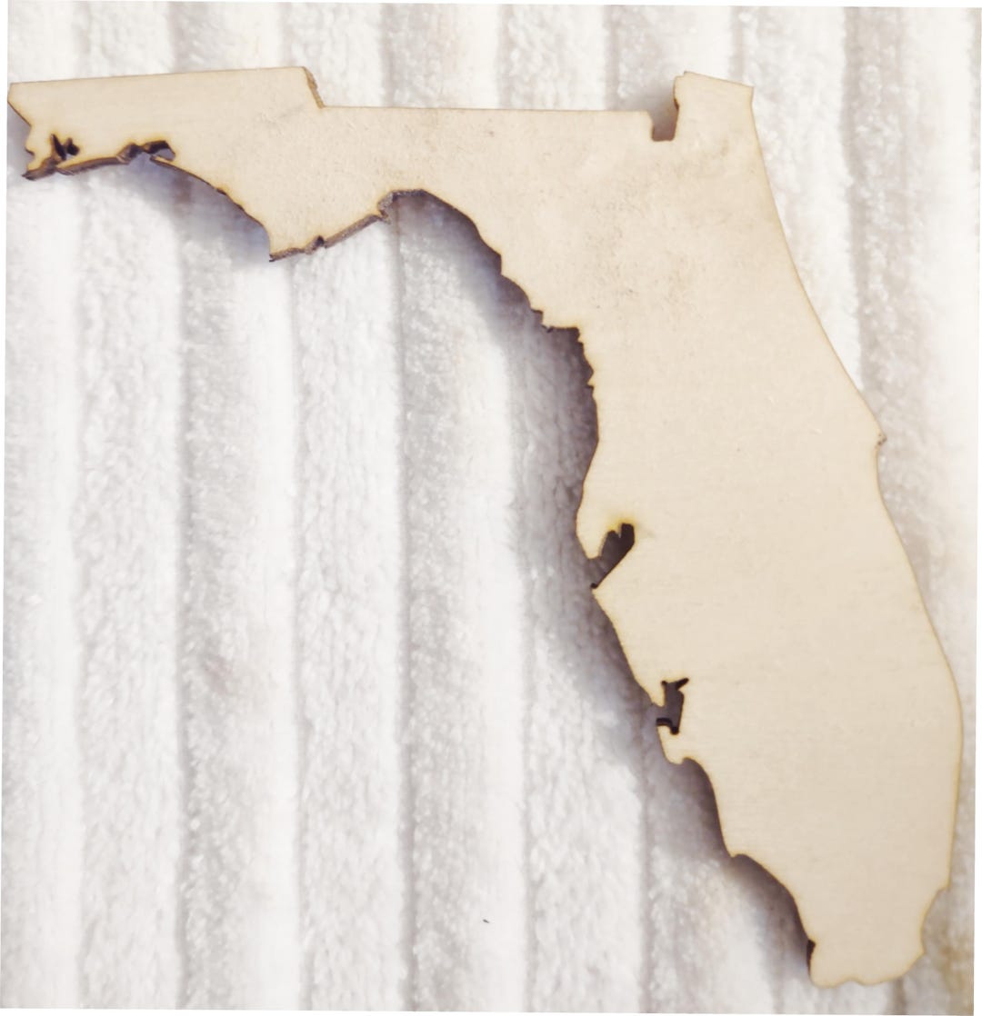 Florida State Wood Cut Out / Half Inch Thick Wood / Free Shipping - Etsy