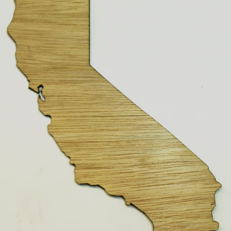 Wood California Cut Out - Etsy