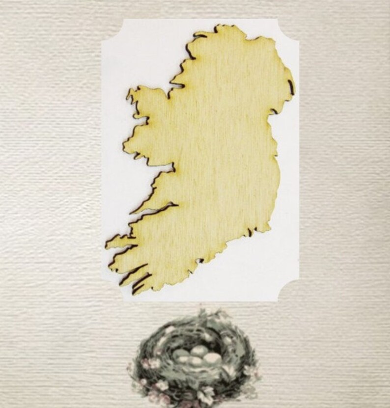 Ireland (medium) Wood Cut Out - Laser Cut - Etsy