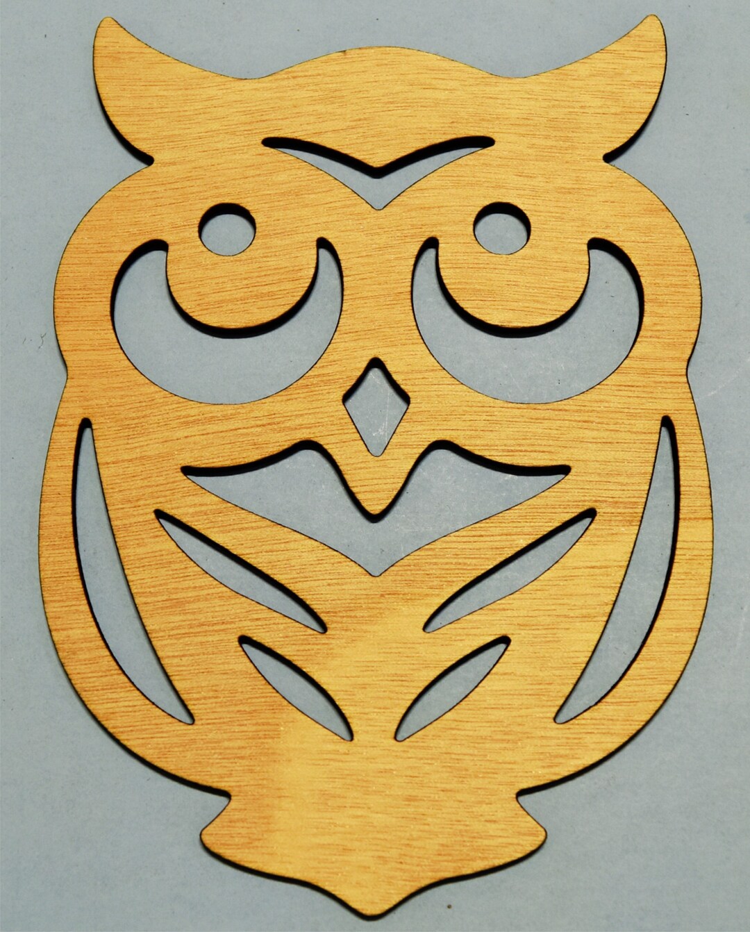 Owl Wood Cut Out / Laser Cut (medium) - Etsy