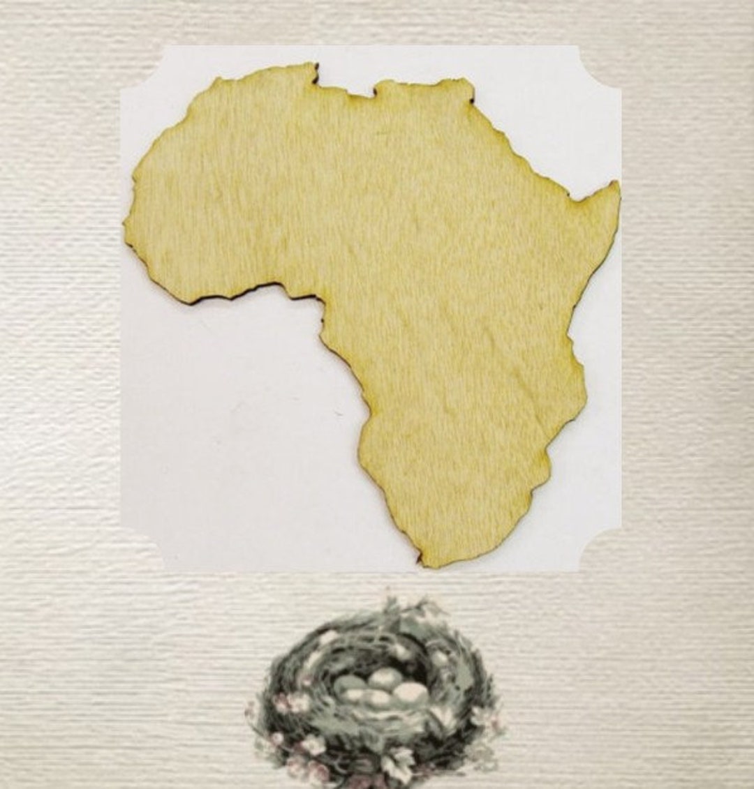 Africa (large ) Wood Cut Out - Laser Cut - Etsy