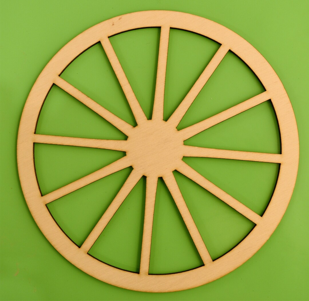 Wagon Wheel Wood Large - Etsy
