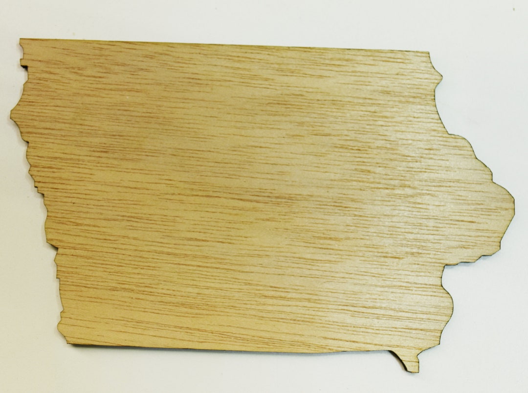 Iowa State (large) Wood Cut Out - Laser Cut - Etsy